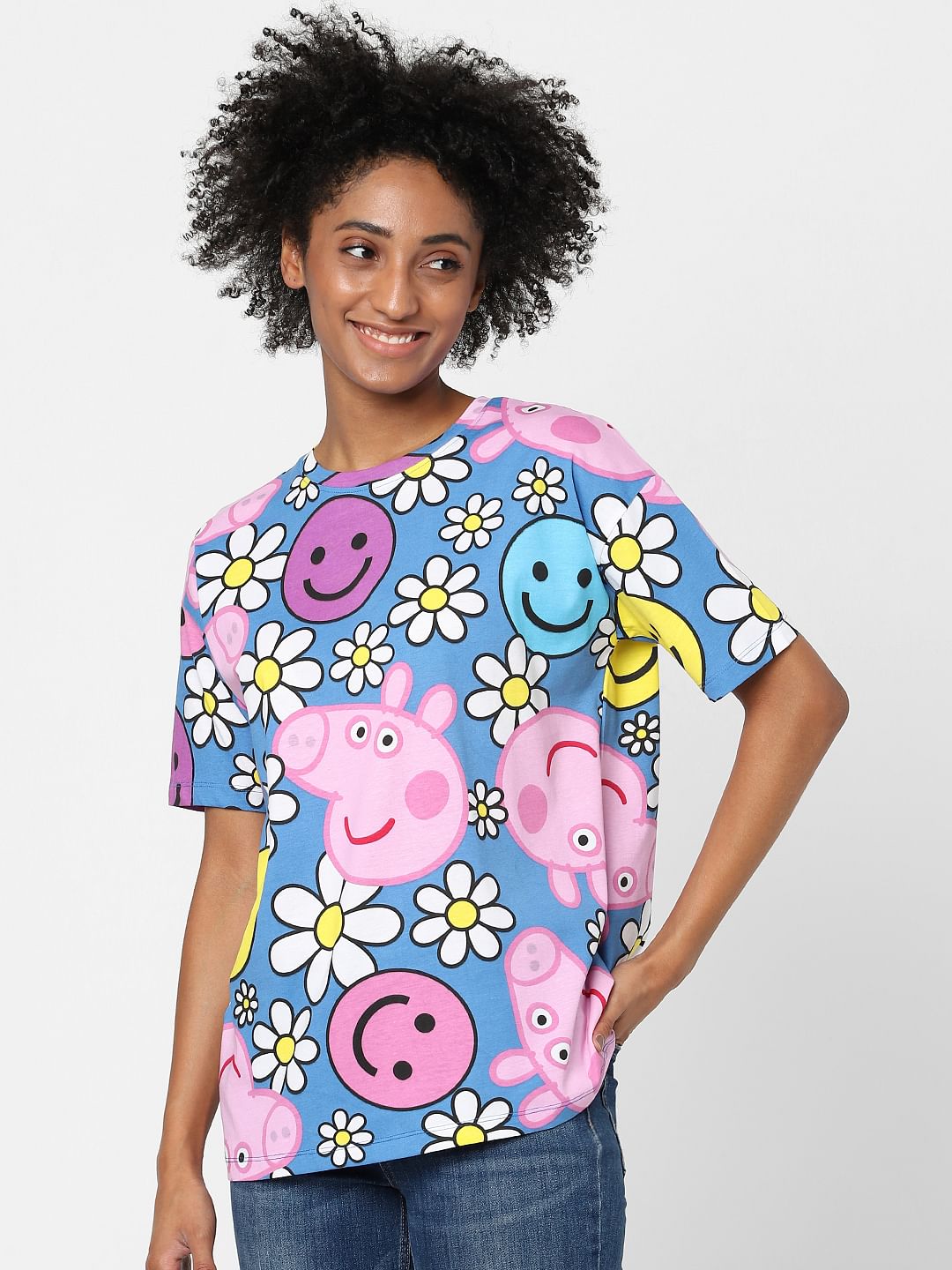 X PEPPA PIG Blue Graphic Print T-shirt