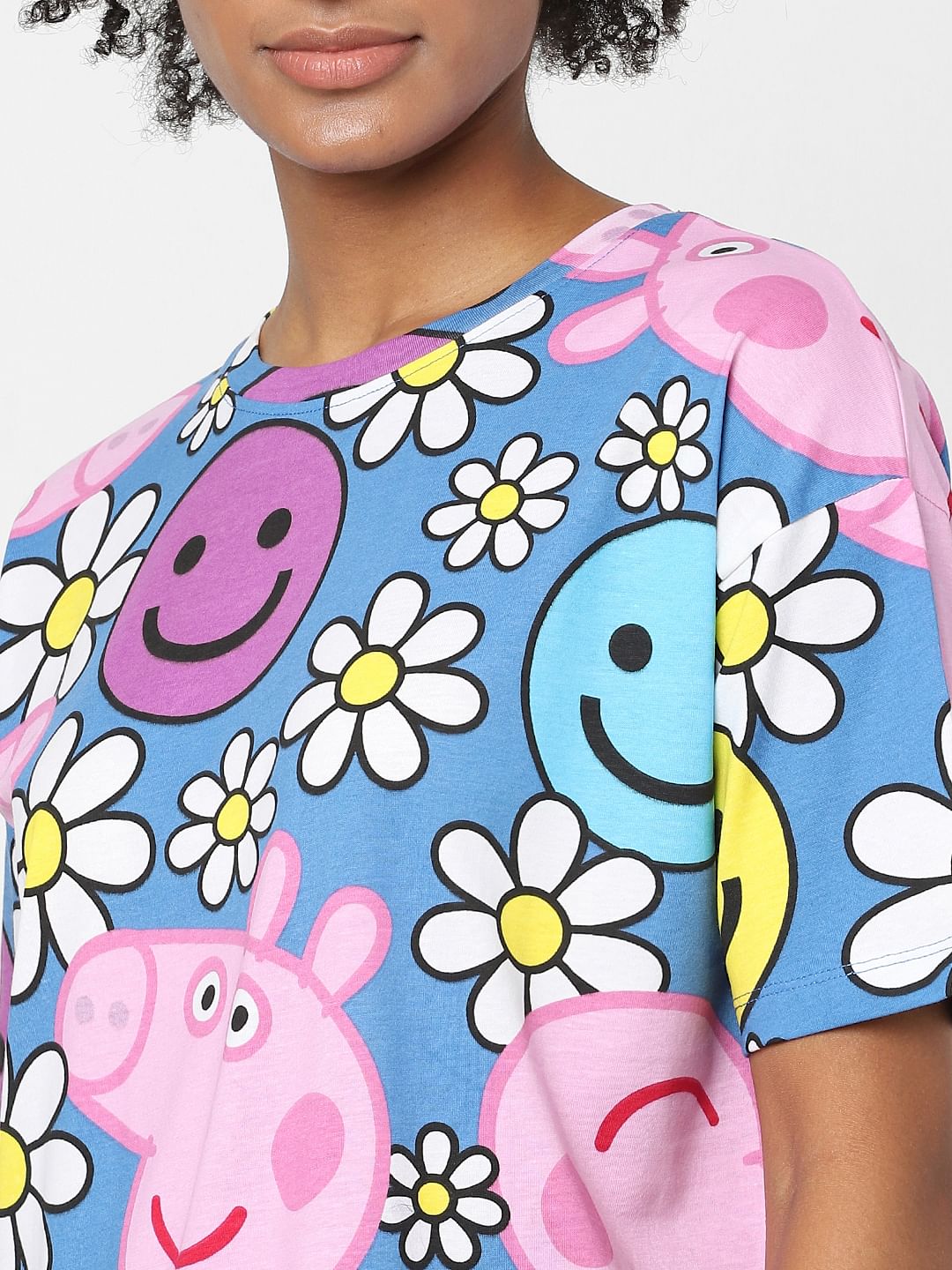 X PEPPA PIG Blue Graphic Print T-shirt