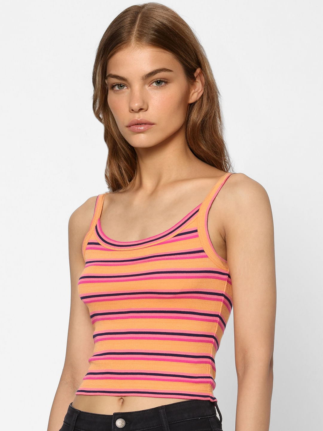 Orange Striped Singlet
