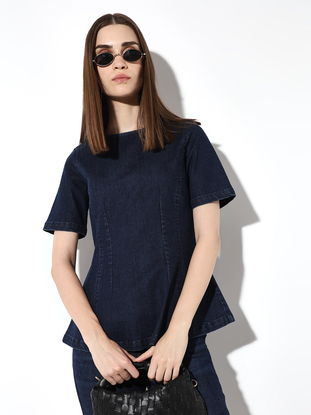 ONLY Dark Blue Denim Top