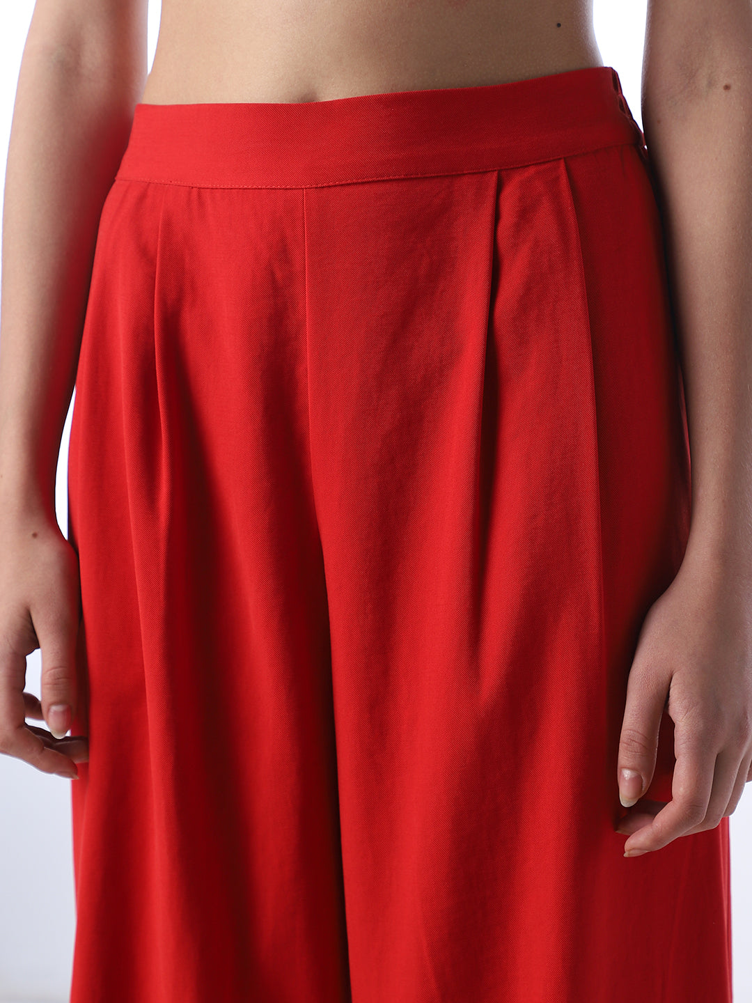 Pleated Wide Leg Pants